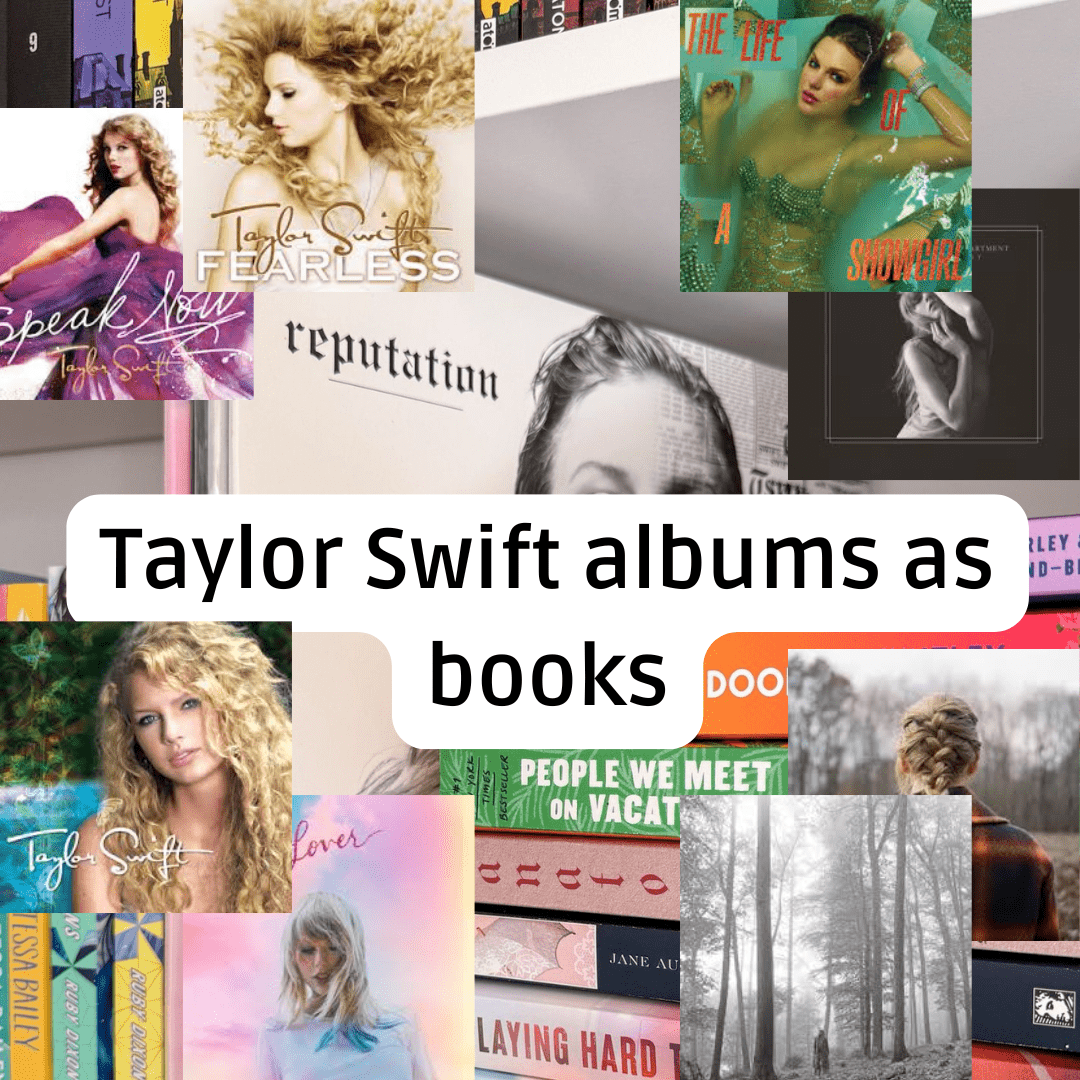 Taylor Swift albums as books - Bookinfluencers.com Blog